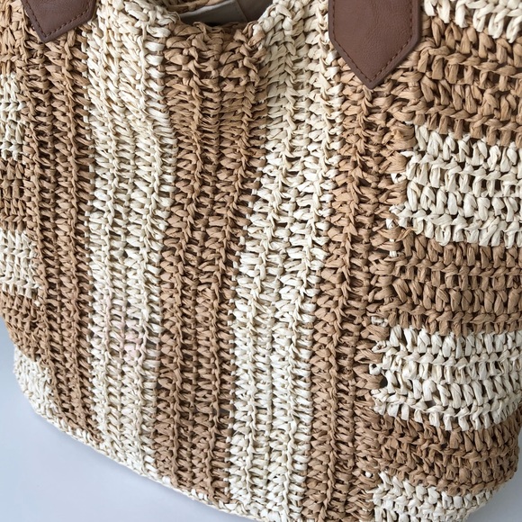 Nordstrom | Bags | Paper Straw Multi Stripe Tote | Poshmark